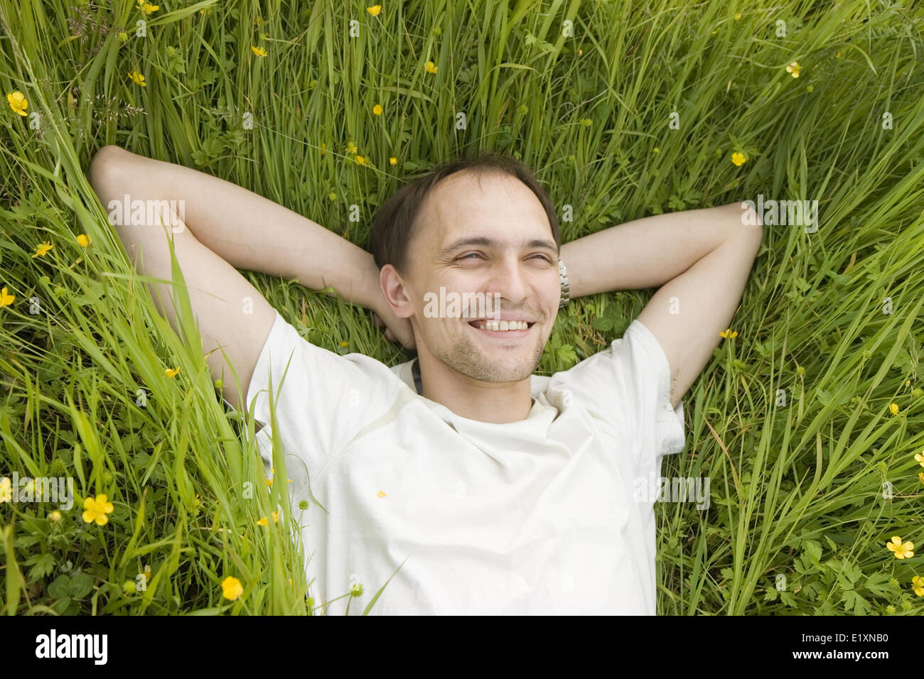 The having a rest person Stock Photo - Alamy