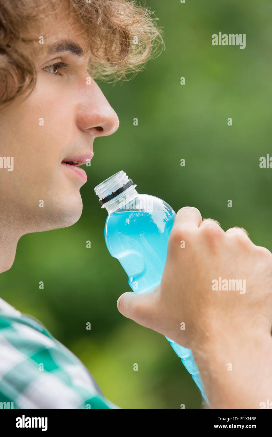 Man drinking energy drink hi-res stock photography and images - Alamy