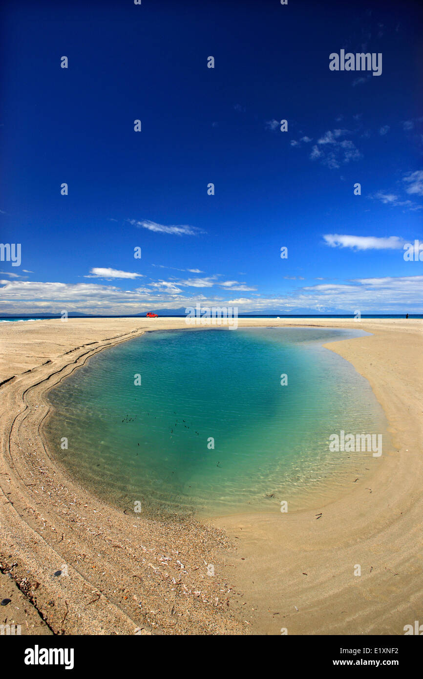 Beautiful natural pool at Poseidi beach, Kassandra peninsula, Halkidiki ...