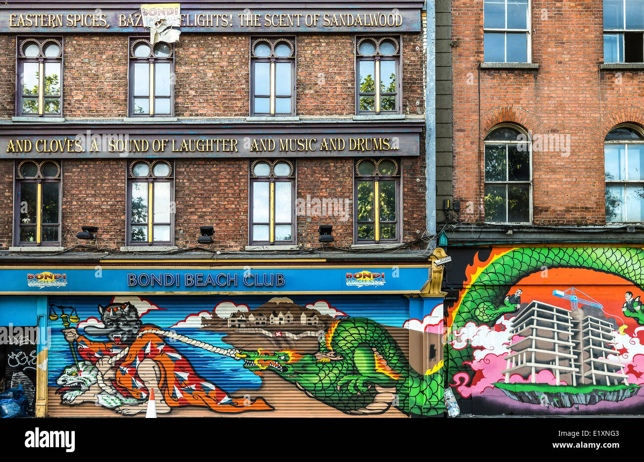 Ireland, Dublin, shops of the Temple Bar quarter Stock Photo - Alamy