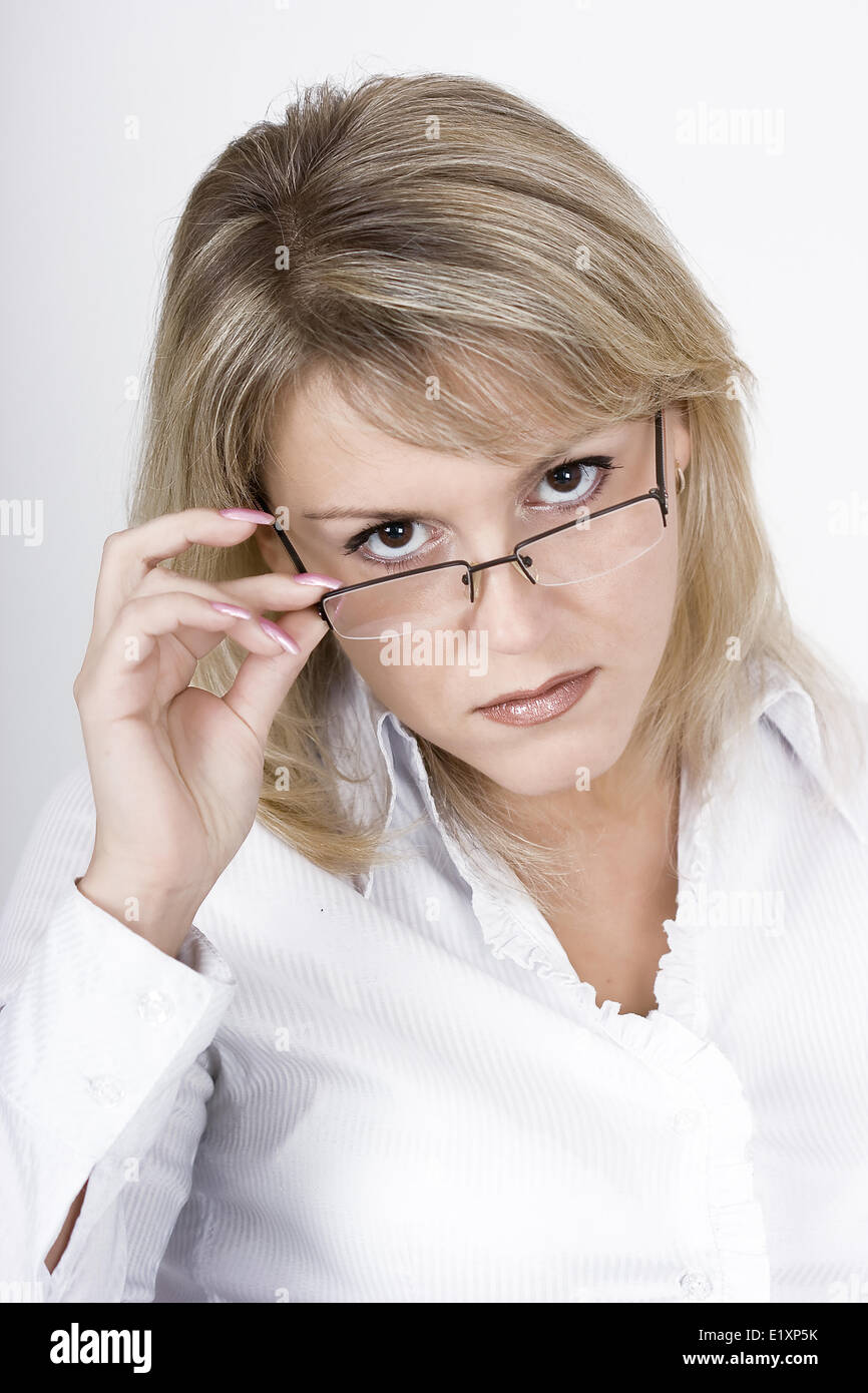 Beautiful woman in strict hi-res stock photography and images - Alamy