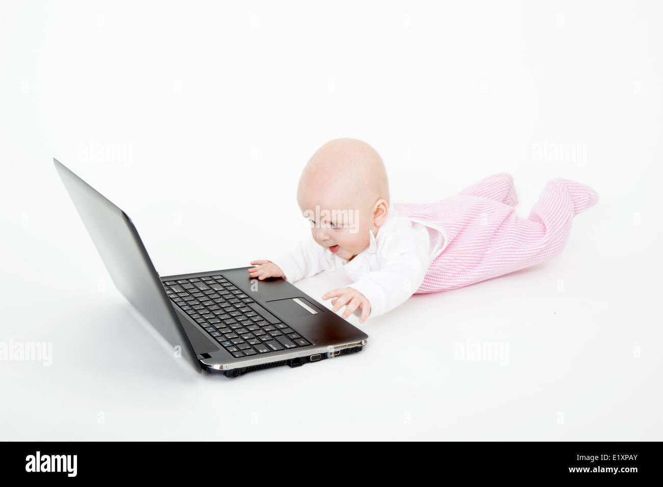 Baby and photo and computer hi-res stock photography and images - Alamy