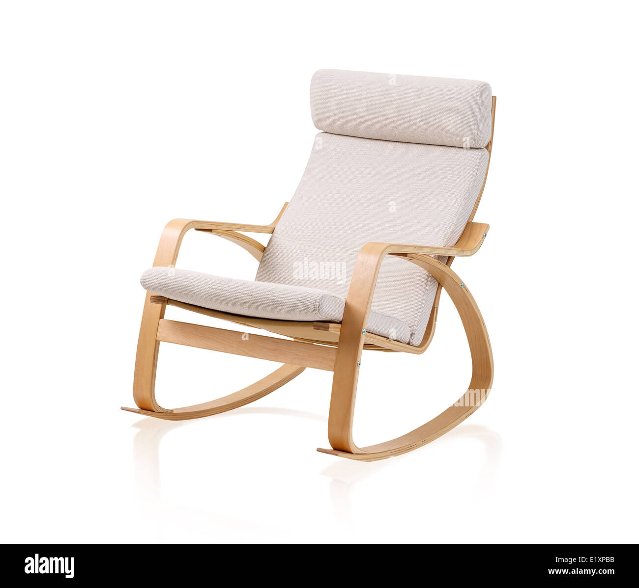modern rocking chair isolated on white background Stock Photo - Alamy