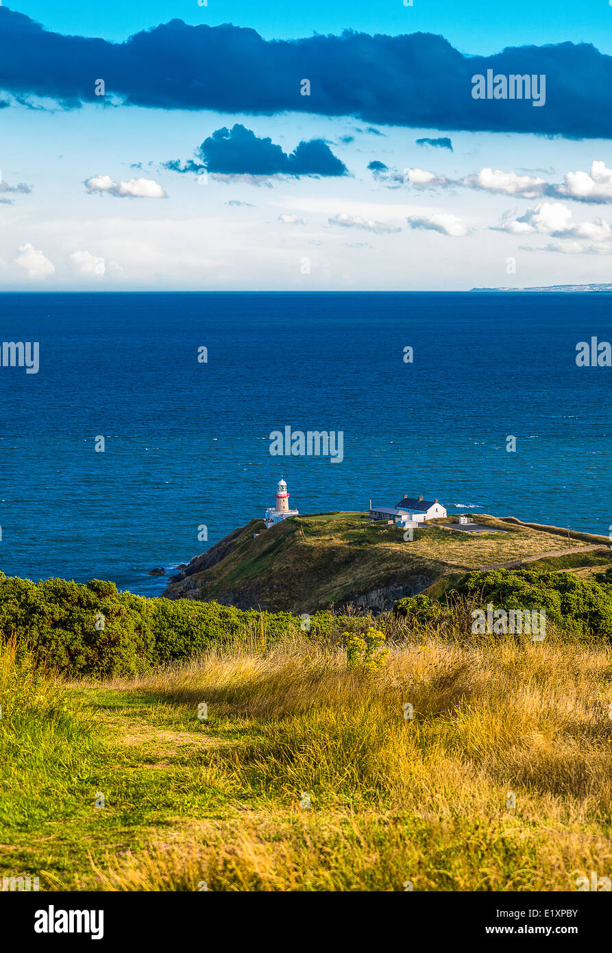 Ireland, Dublin county, the Dublin bay seen from the Howth headland ...