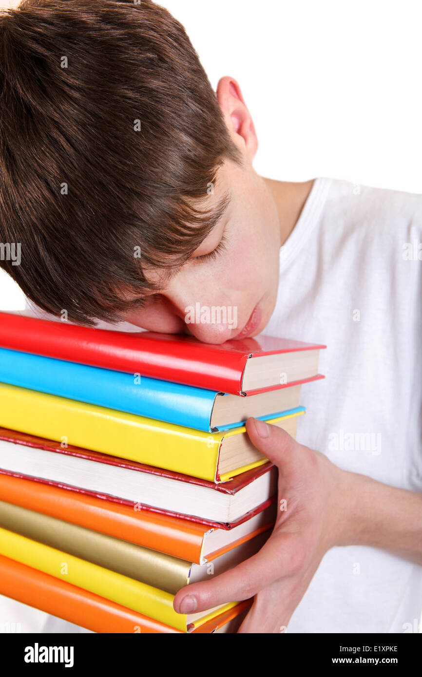 Student with a Books Stock Photo - Alamy