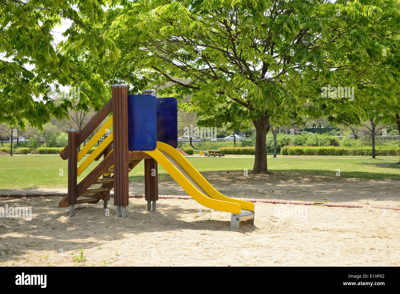 old slide on a playground in Hangang park, in Seoul Stock Photo - Alamy