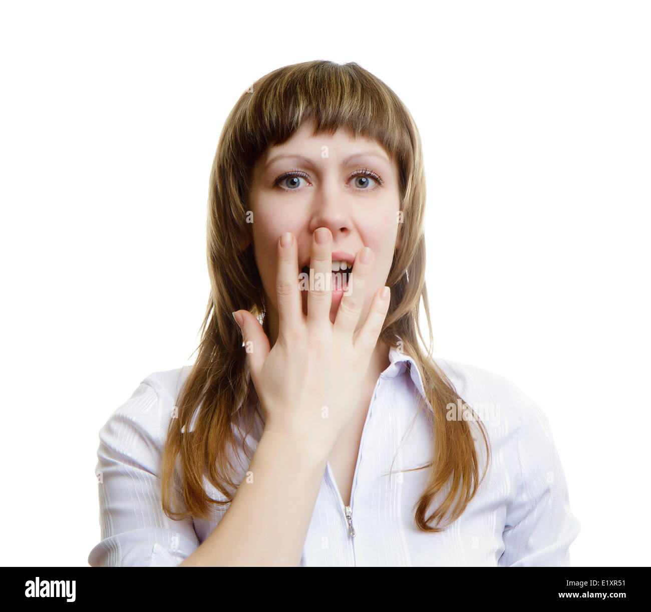 terrified young girl Stock Photo - Alamy