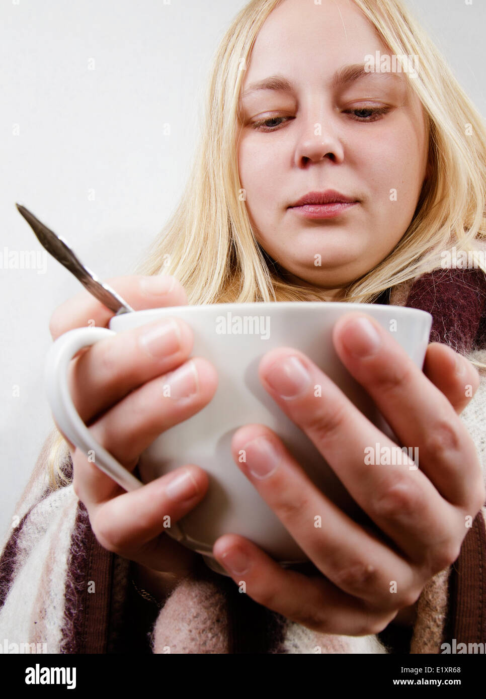 girl with a cup Stock Photo - Alamy