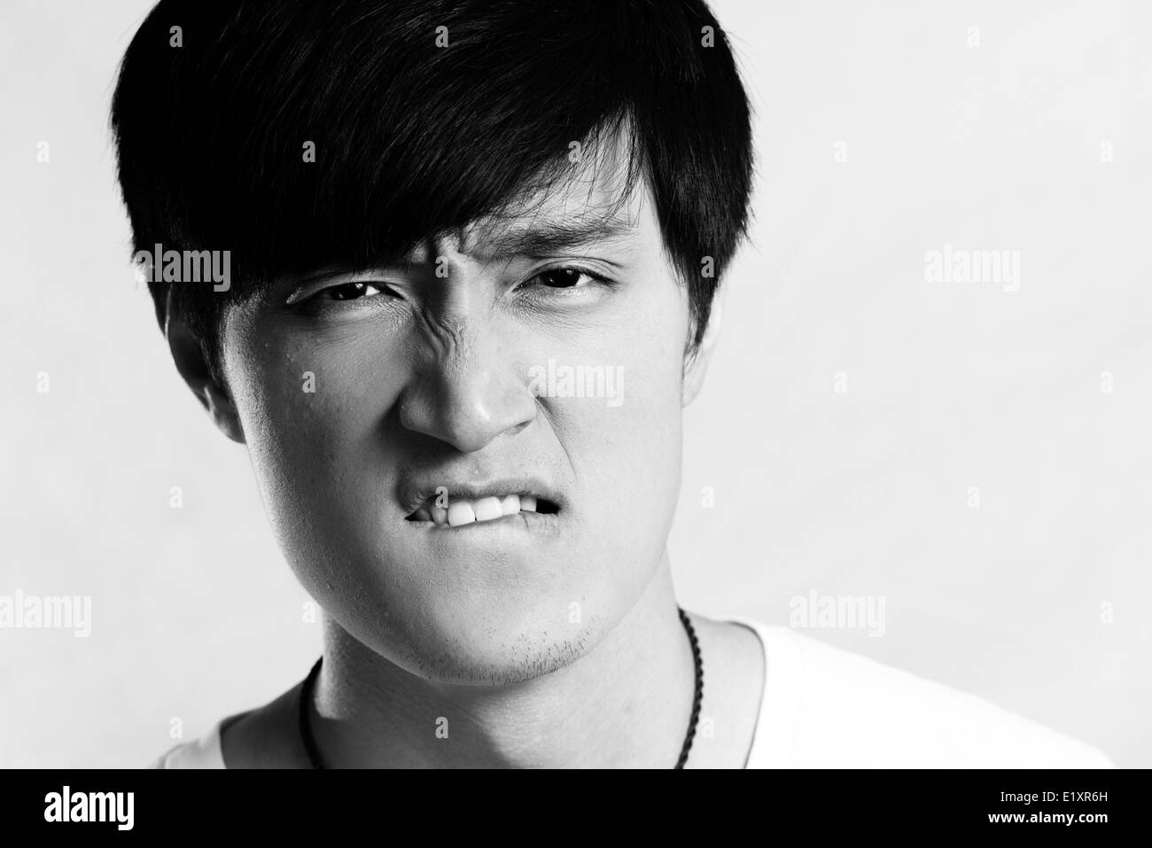 Angry mood Black and White Stock Photos & Images - Alamy
