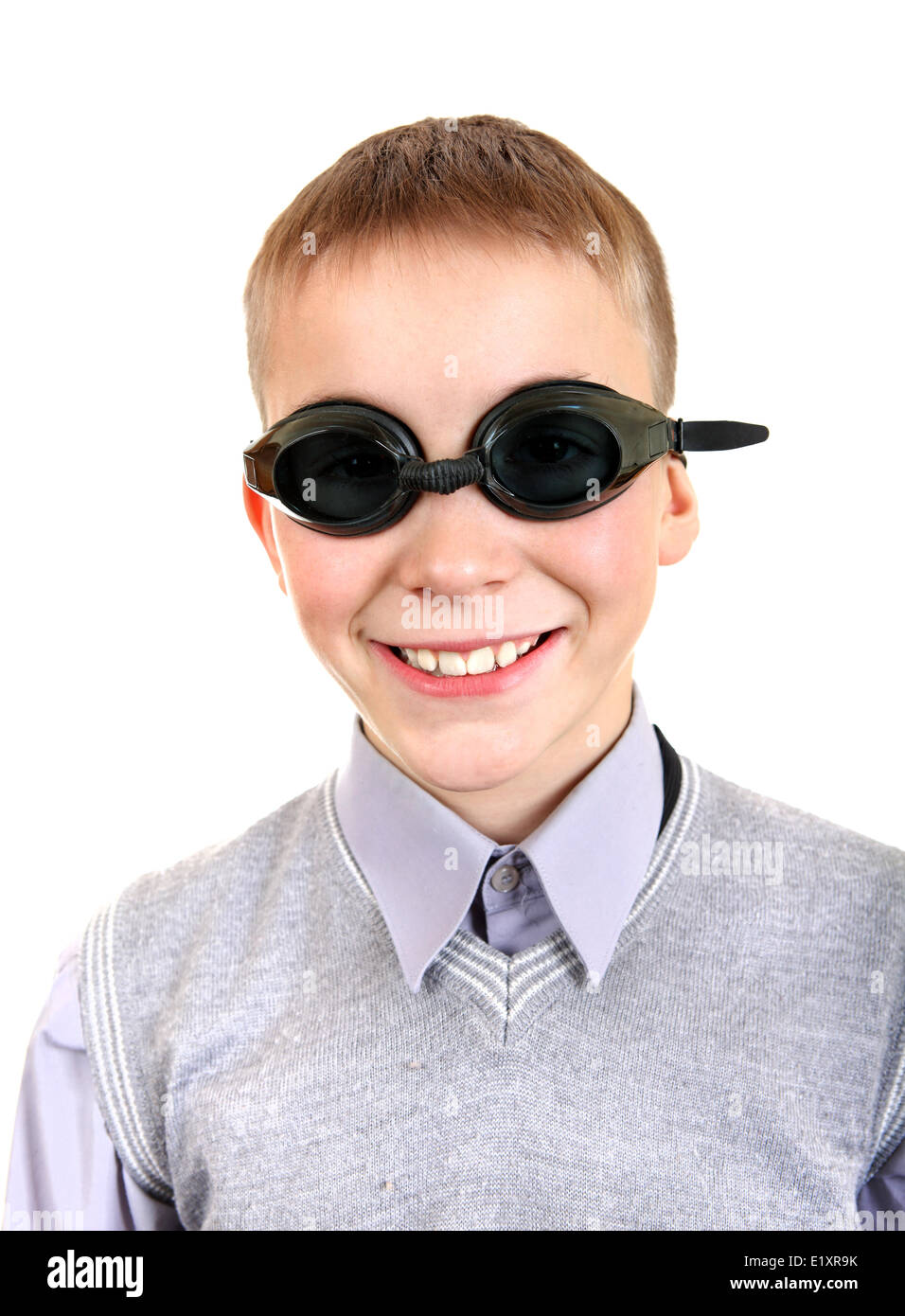 Boy childhood goggles hi-res stock photography and images - Alamy