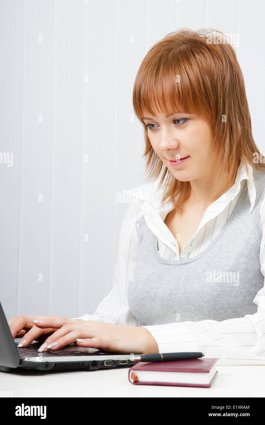 girl in office Stock Photo - Alamy