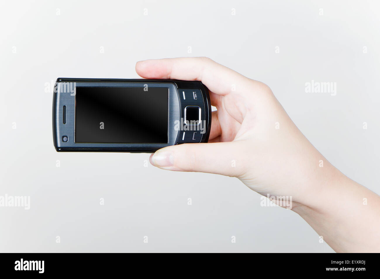 Mobile in hand hi-res stock photography and images - Alamy