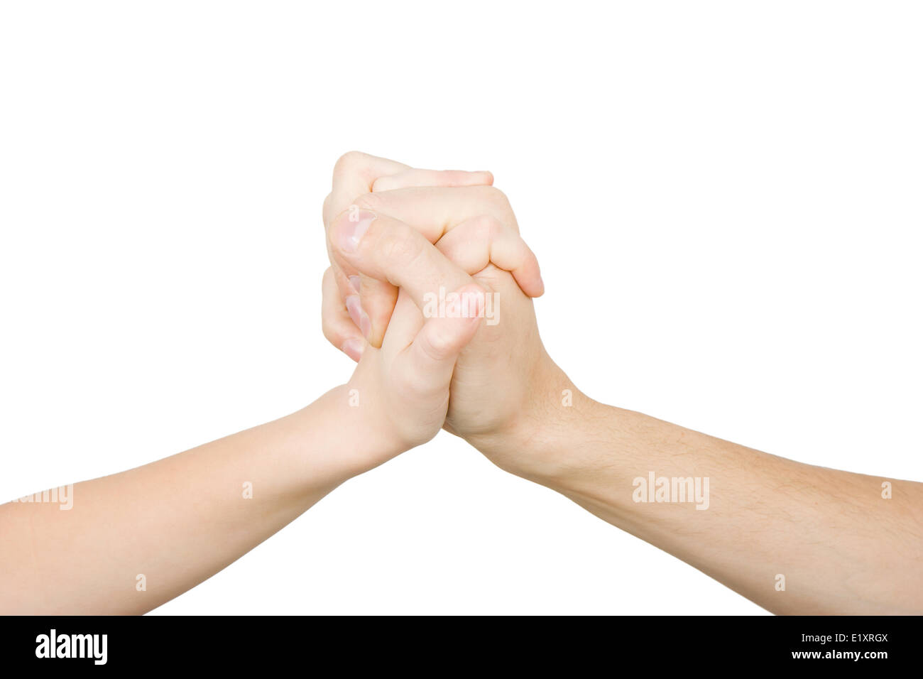 Man handshake child hi-res stock photography and images - Alamy