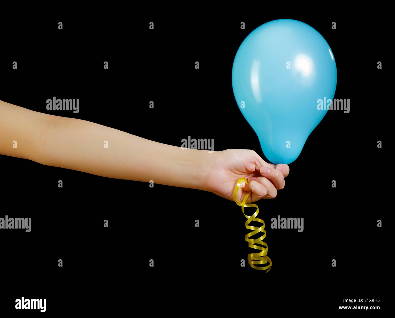 balloon in his hand Stock Photo - Alamy