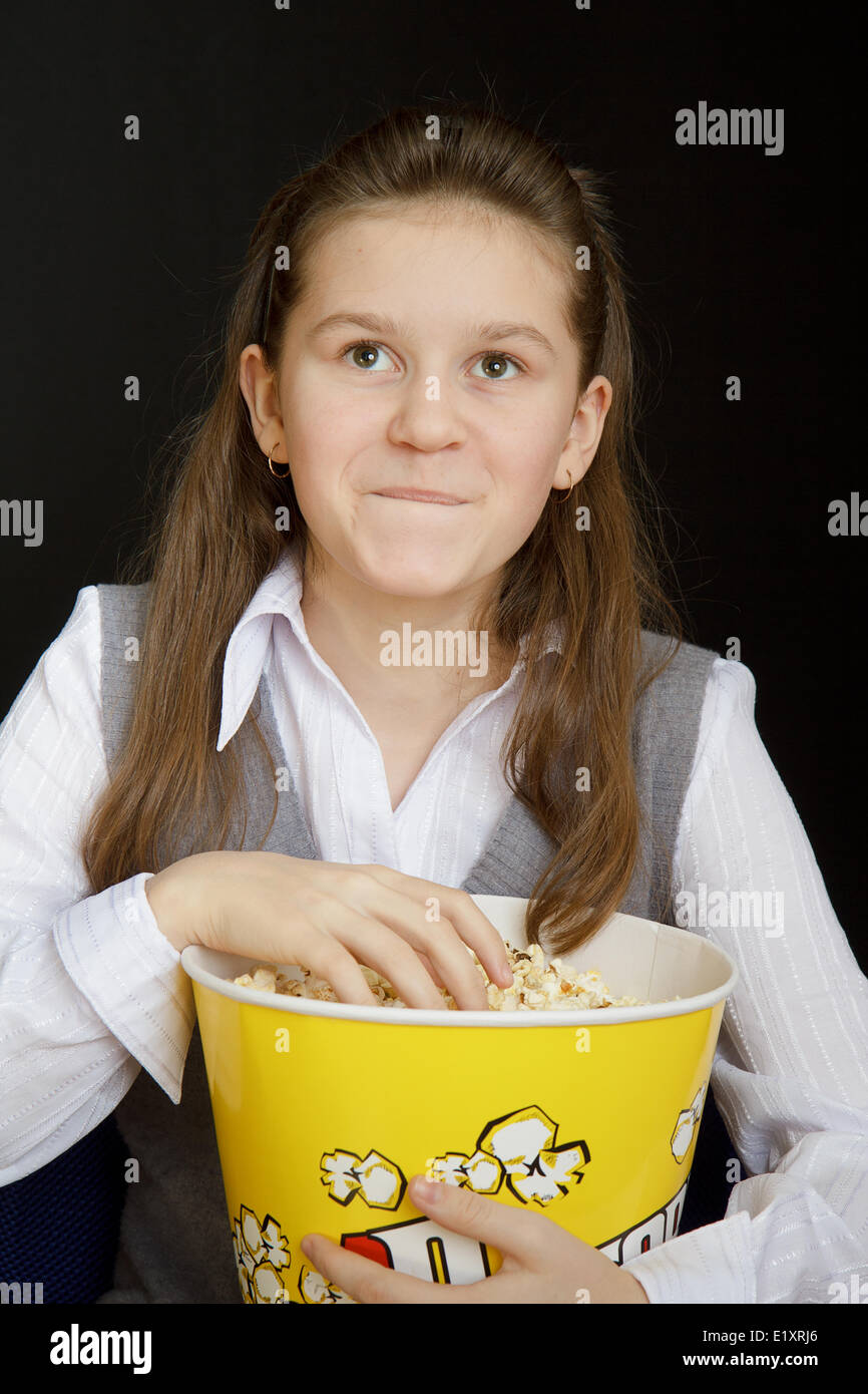 girl in a movie theater Stock Photo - Alamy