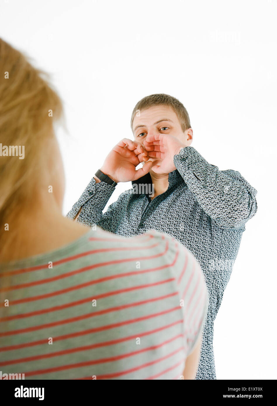 Frightened person hi-res stock photography and images - Alamy