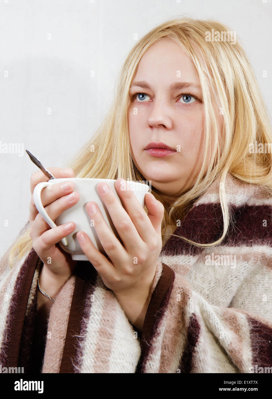 girl with a cup Stock Photo - Alamy