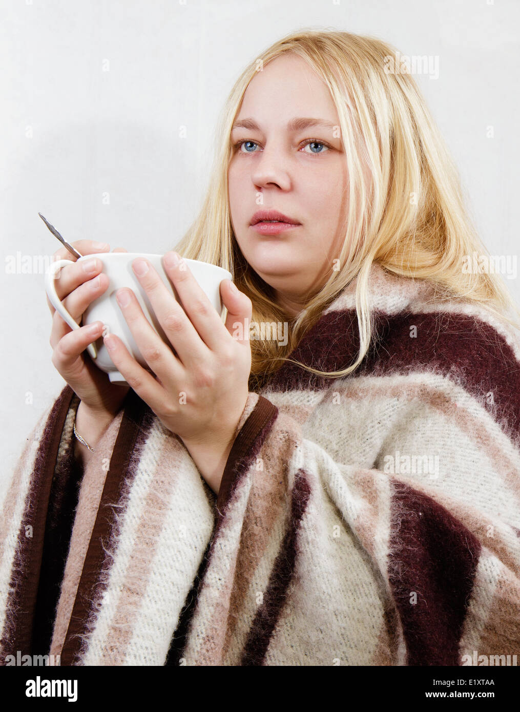 girl with a cup Stock Photo - Alamy