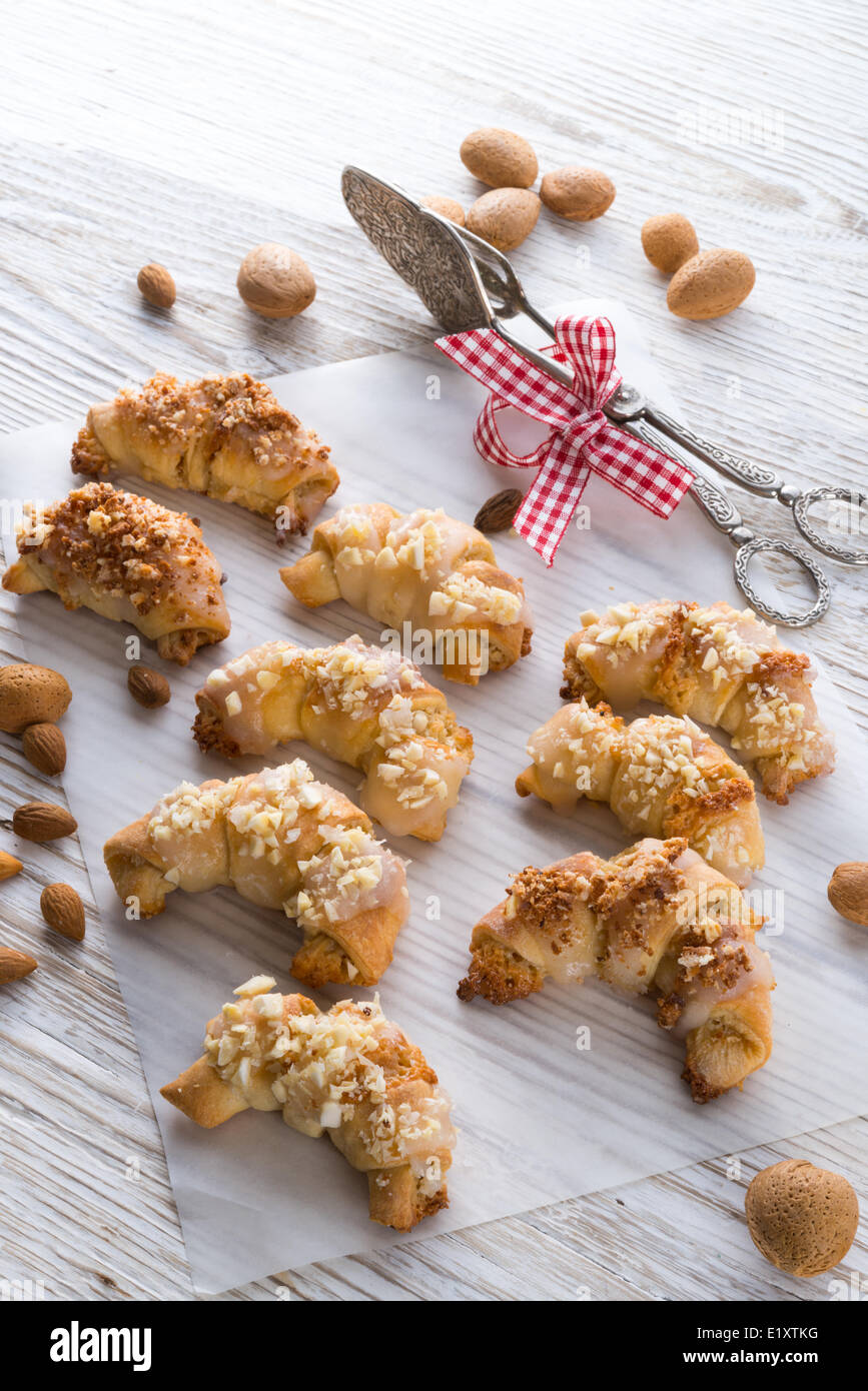 Homemade mini croissants sugar hi-res stock photography and images - Alamy