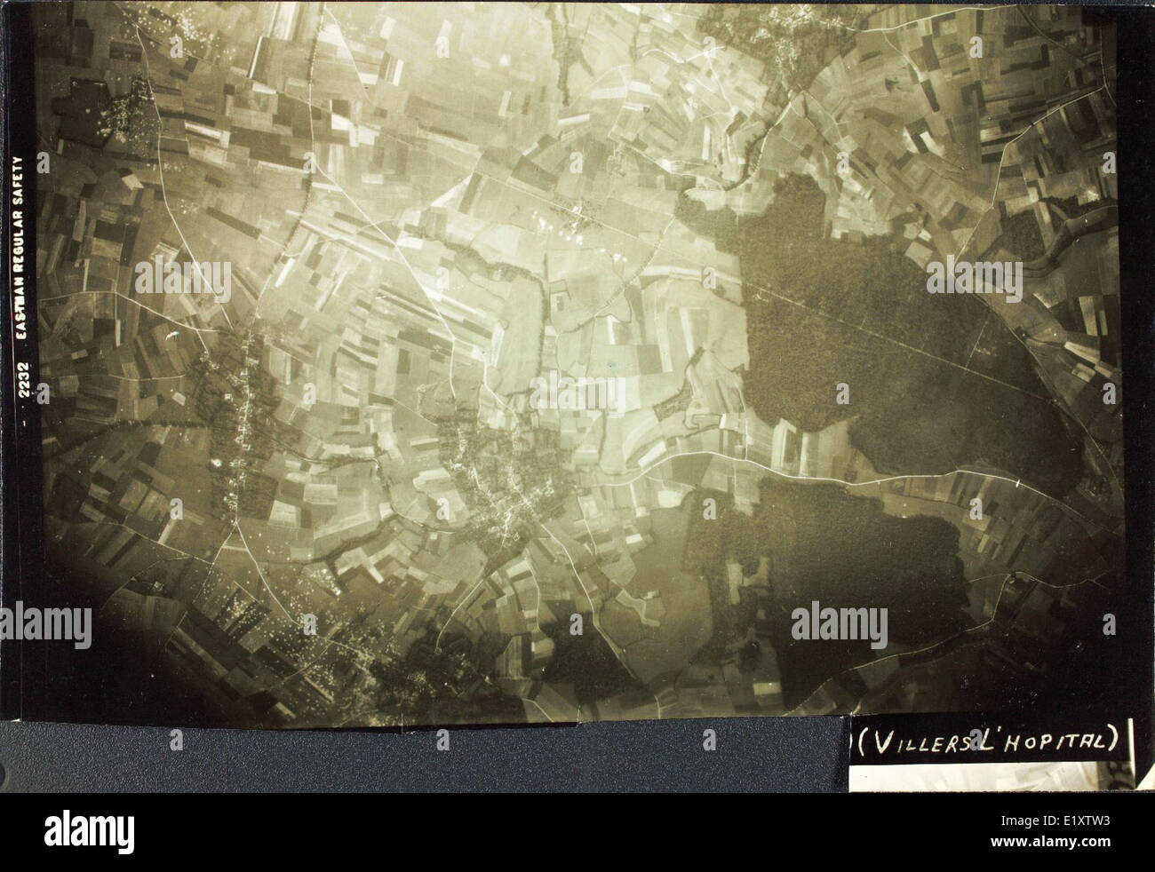 This aerial reconnaissance photo, taken during World War II between ...