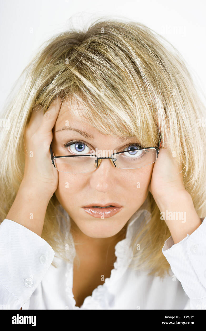 Frazzled woman hi-res stock photography and images - Alamy