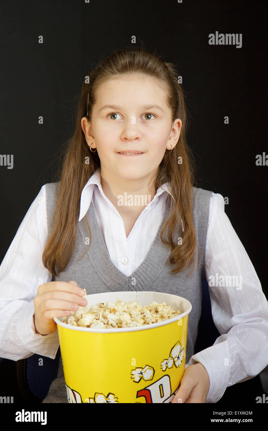 girl in a movie theater Stock Photo - Alamy