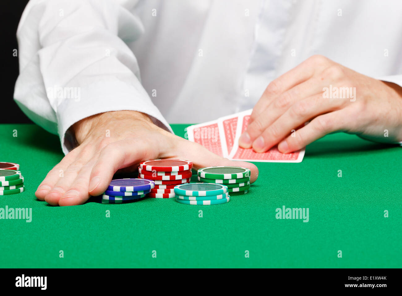 Man play cards hi-res stock photography and images - Alamy