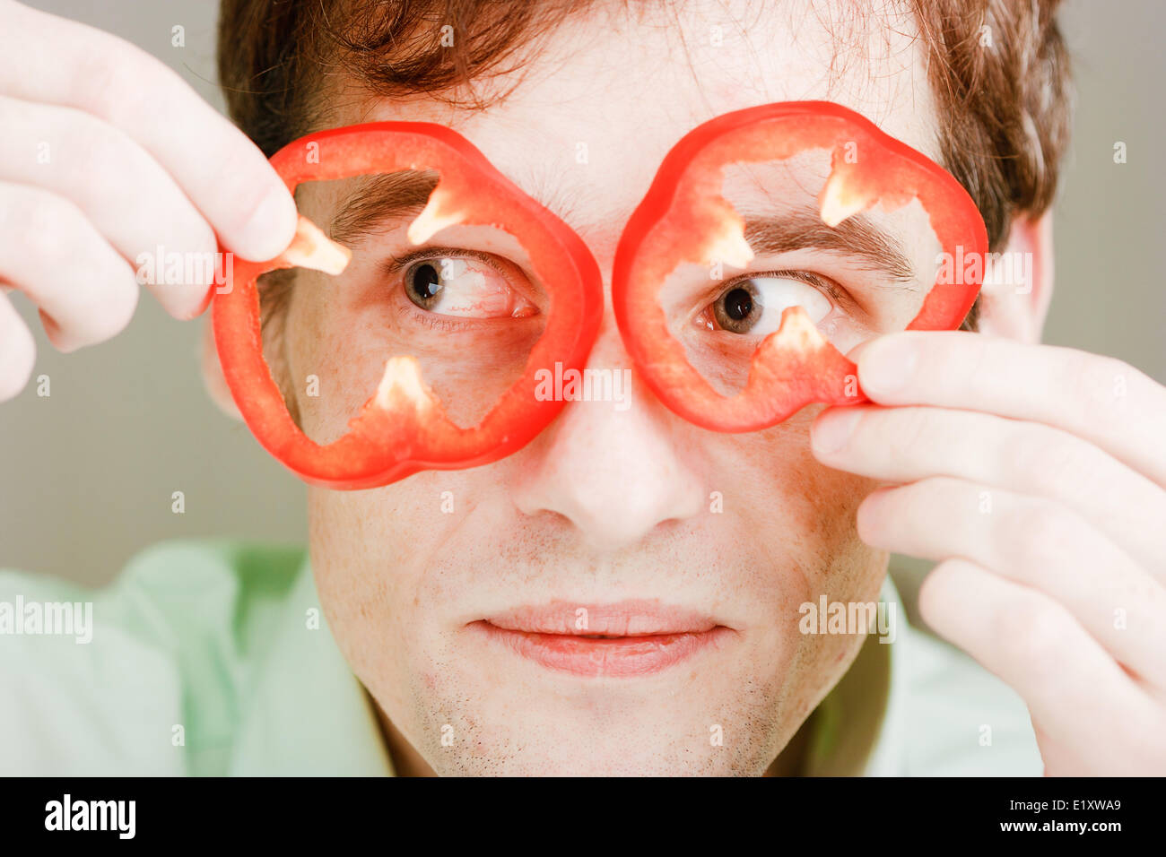 Portrait of a man with pepper Stock Photo - Alamy