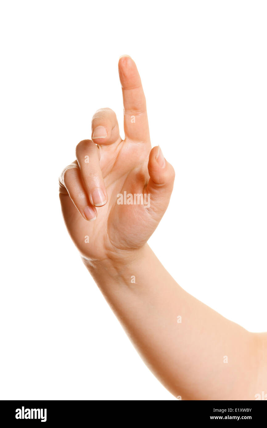 Hand pushing hi-res stock photography and images - Alamy