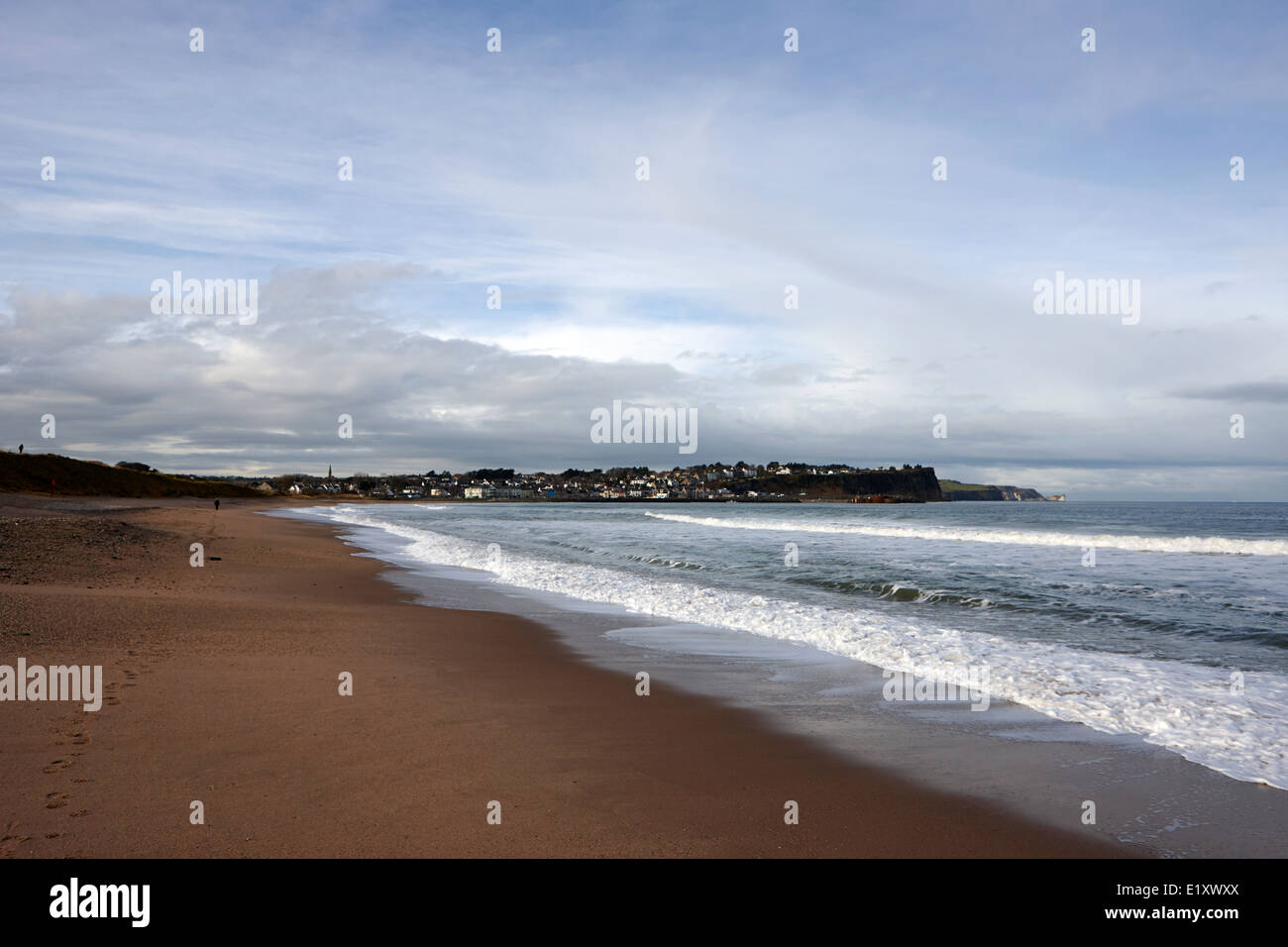 ballycastle beach in winter county antrim northern ireland Stock Photo ...