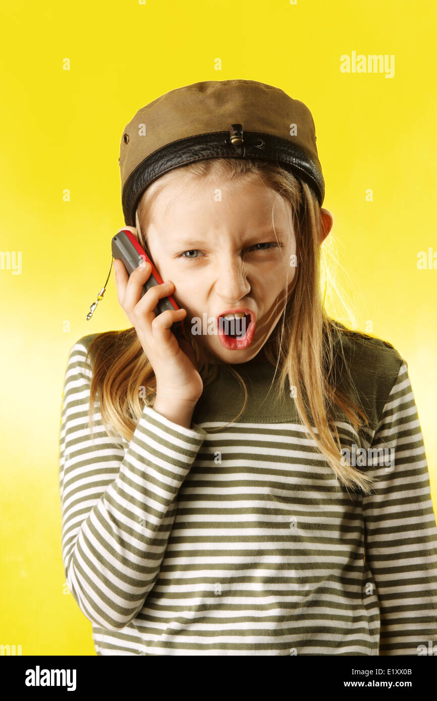Very expressive conversation Stock Photo - Alamy