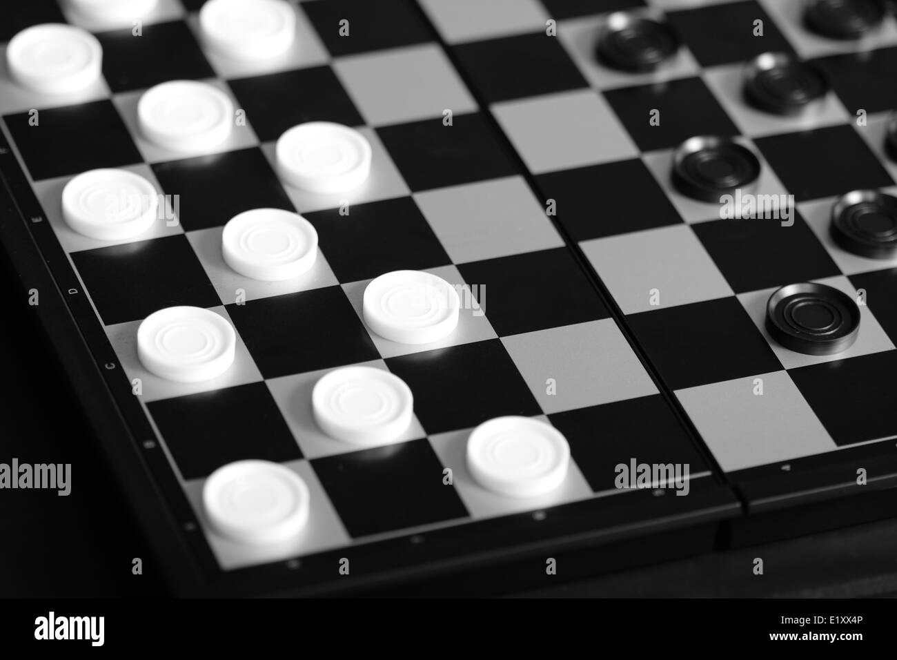 Checkers Black and White Stock Photos & Images - Alamy