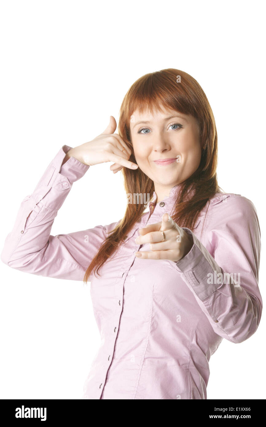 You give me a call Stock Photo - Alamy