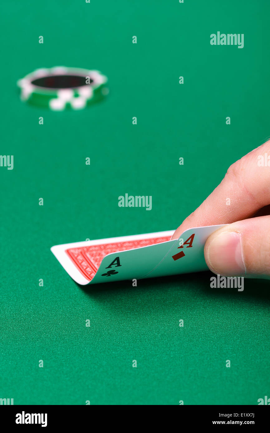 Two aces closeup hi-res stock photography and images - Alamy