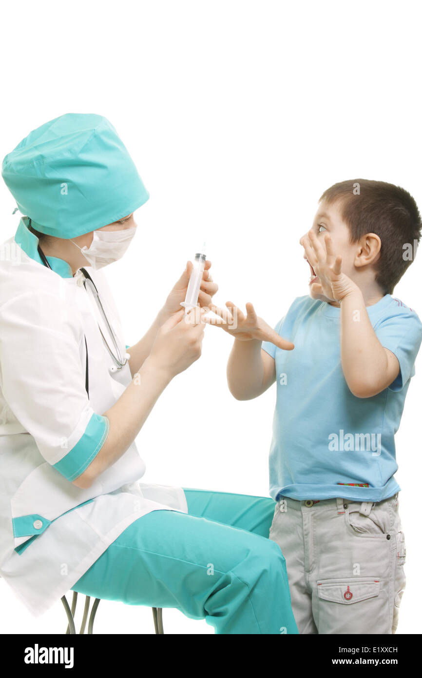Fear of injection Stock Photo - Alamy