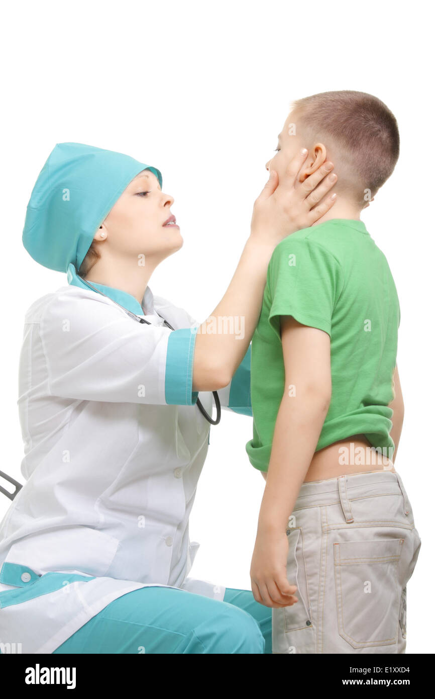 Boy at medical examination Stock Photo - Alamy