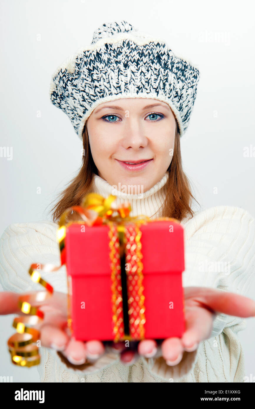 Cute wrapped gift hi-res stock photography and images - Alamy