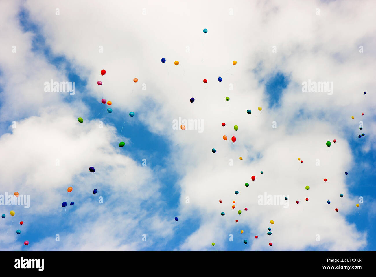 balloons in the sky Stock Photo - Alamy