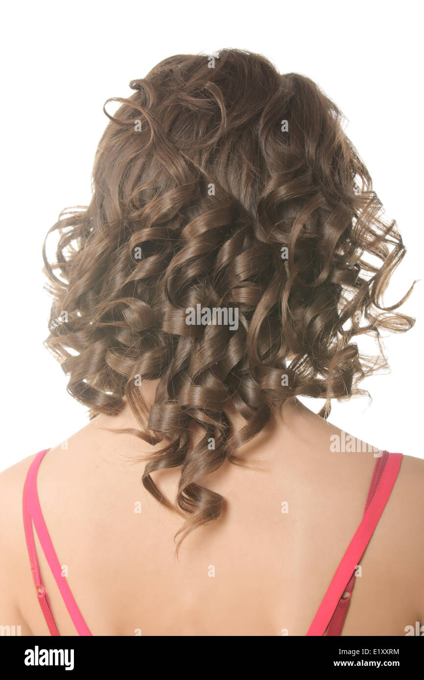 Curled hairstyle hi-res stock photography and images - Alamy