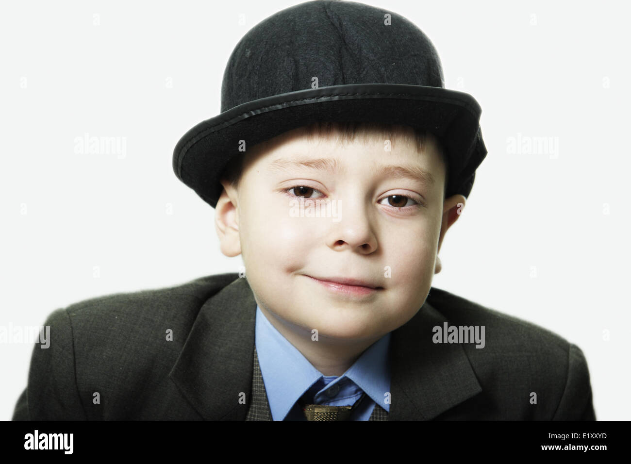 Boy in hat Stock Photo - Alamy