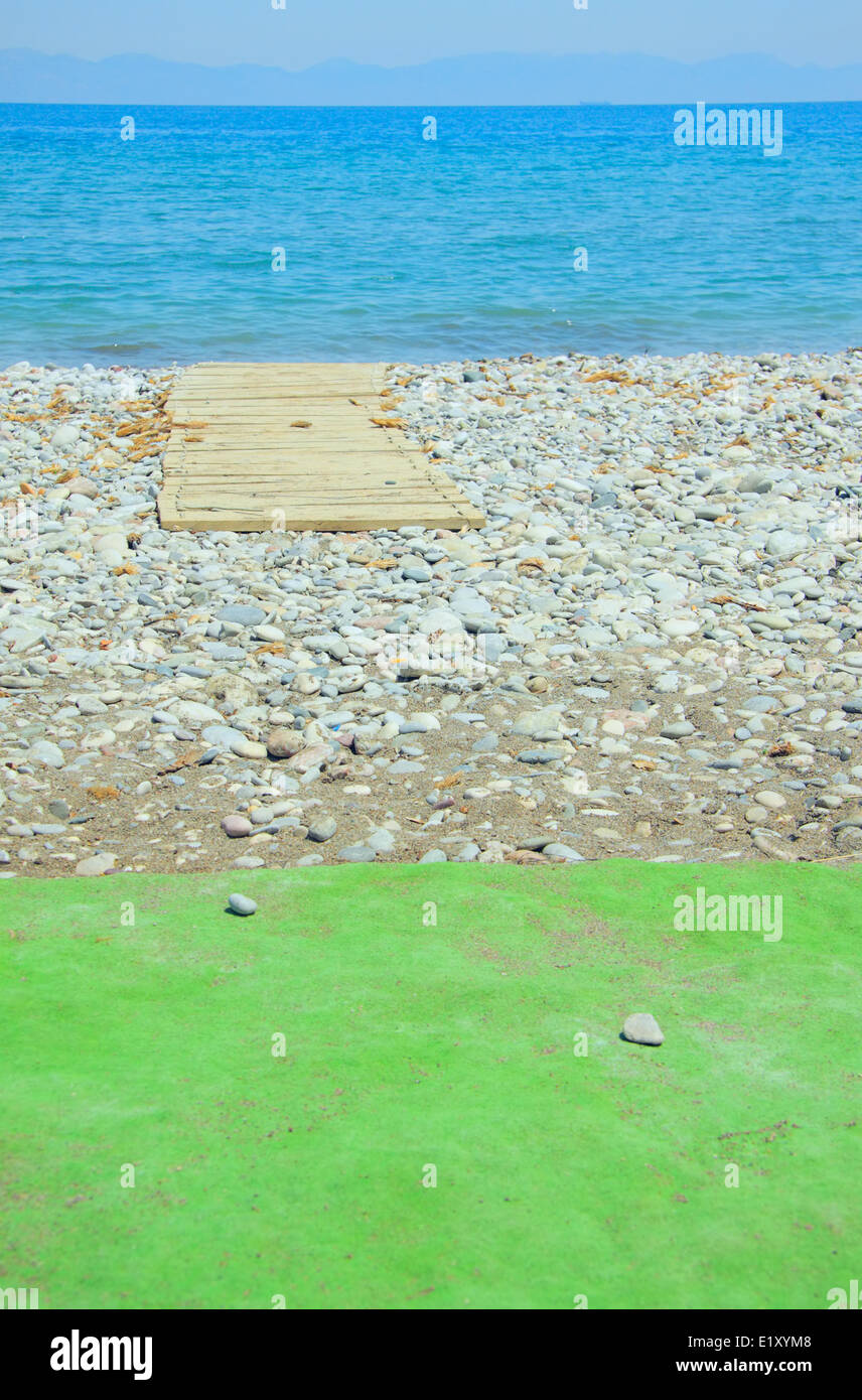 Wooden beach path hi-res stock photography and images - Alamy