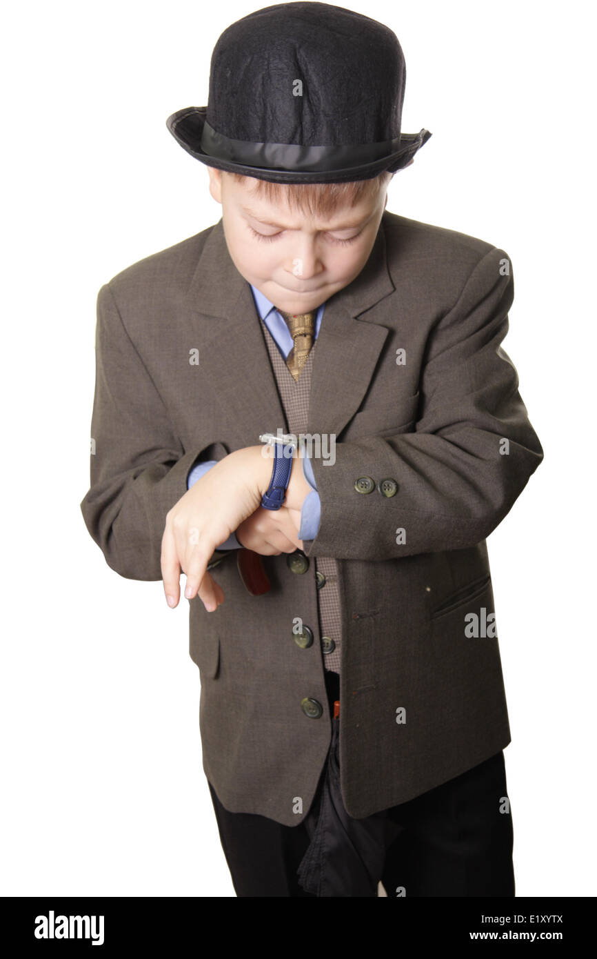 Checking the time Stock Photo - Alamy