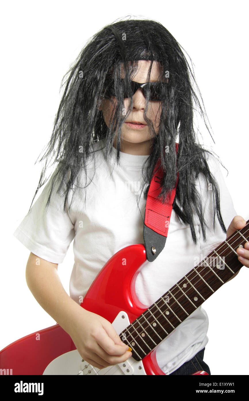 Rock guitarist isolated hi-res stock photography and images - Alamy
