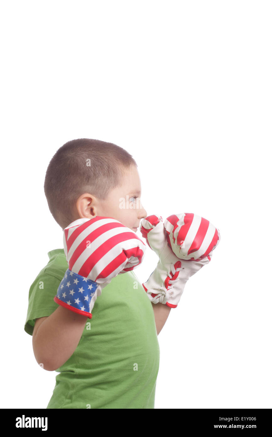 Little boxer looking aside Stock Photo - Alamy