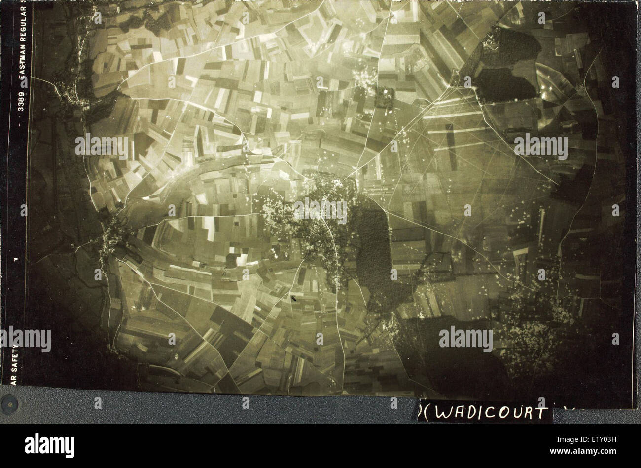 This aerial reconnaissance photo, taken during World War II (1941-1945 ...