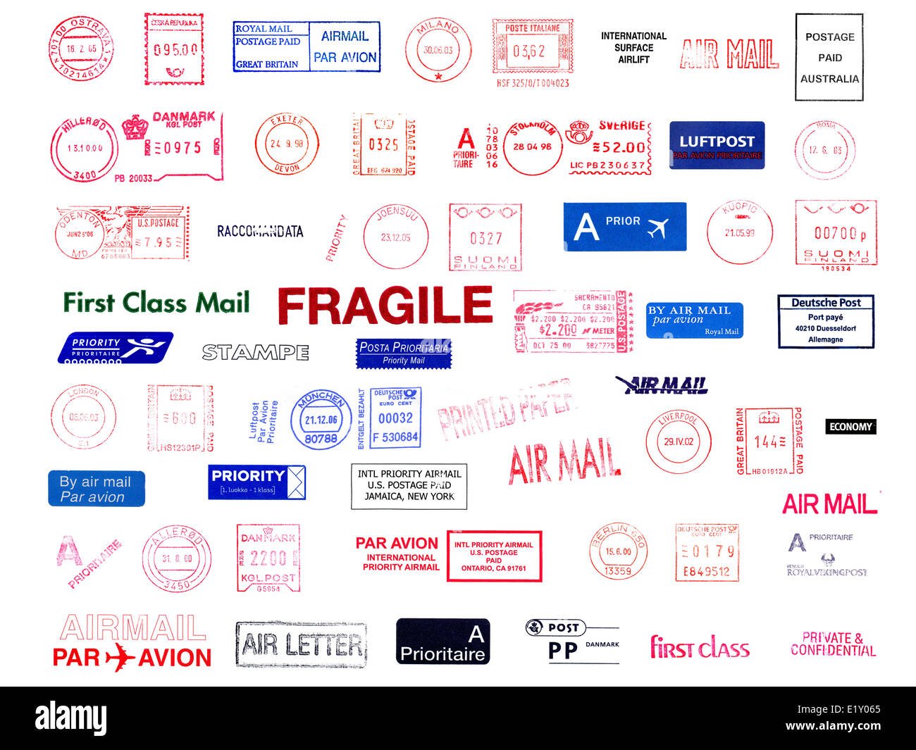 Stamps usa postage Cut Out Stock Images & Pictures - Alamy