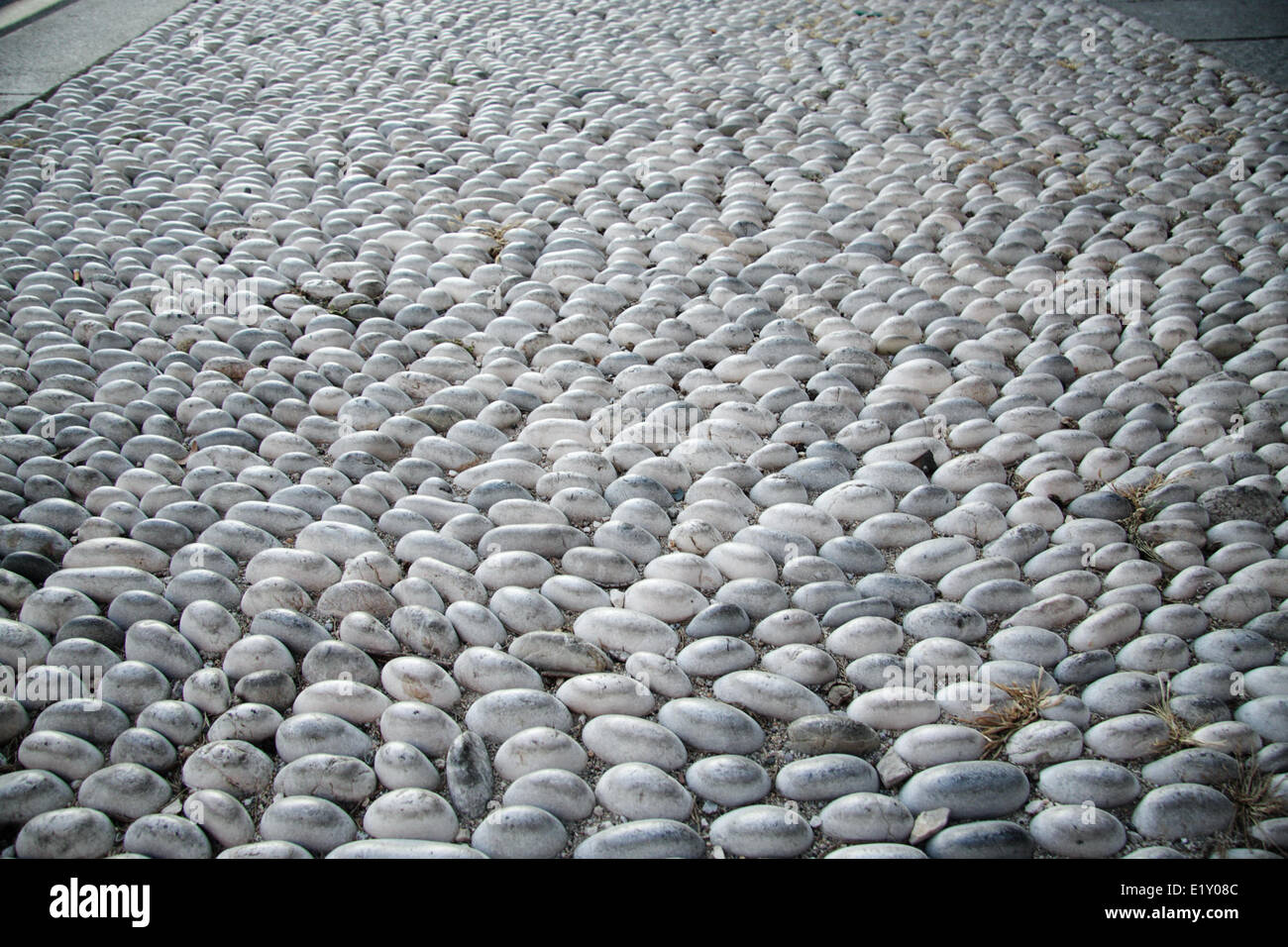 Cobblestone pavement road Stock Photo - Alamy