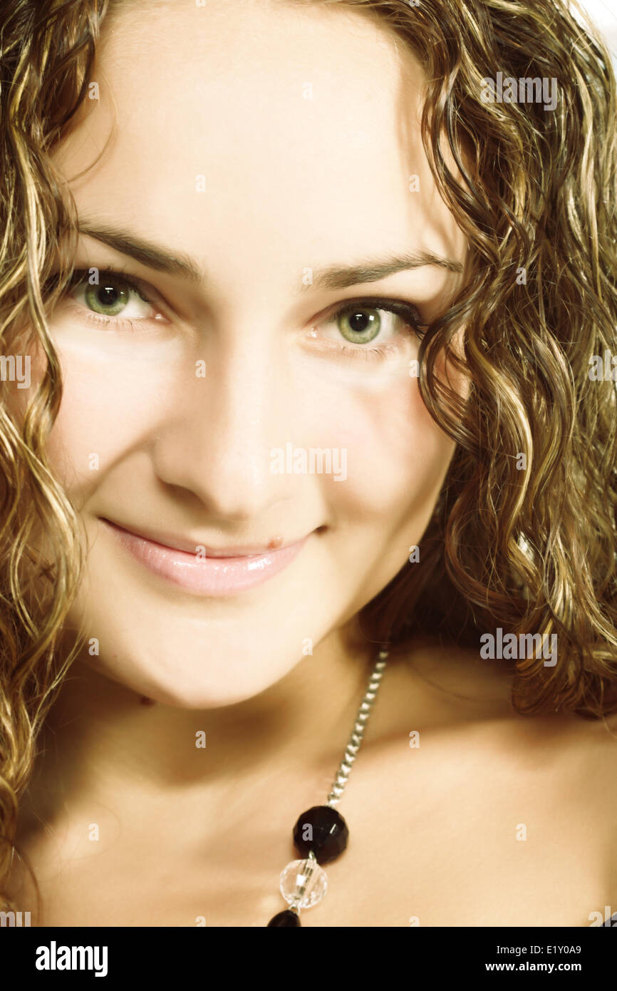 Stright shiny look Stock Photo - Alamy