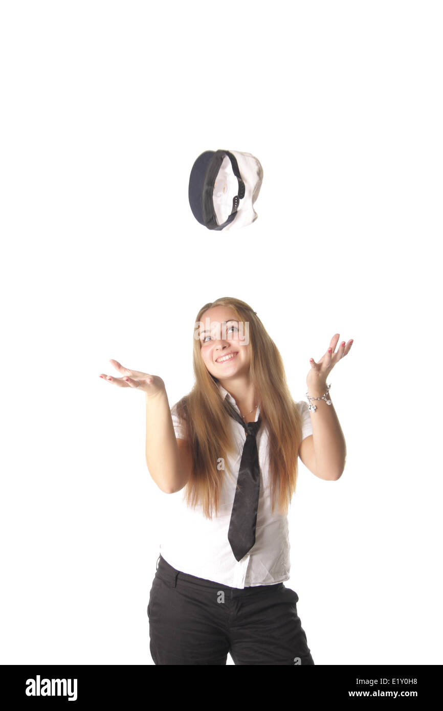 Throwing cap up Stock Photo - Alamy