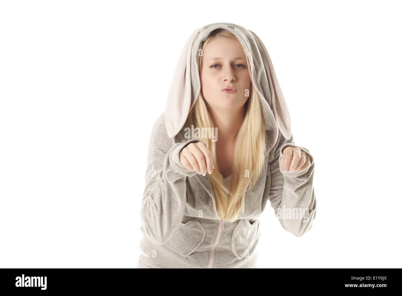 Looking like rabbit Stock Photo - Alamy